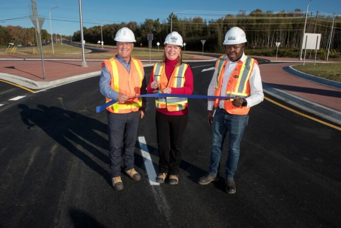 Fredericton’s new Brookside Drive roundabout now open to traffic ...