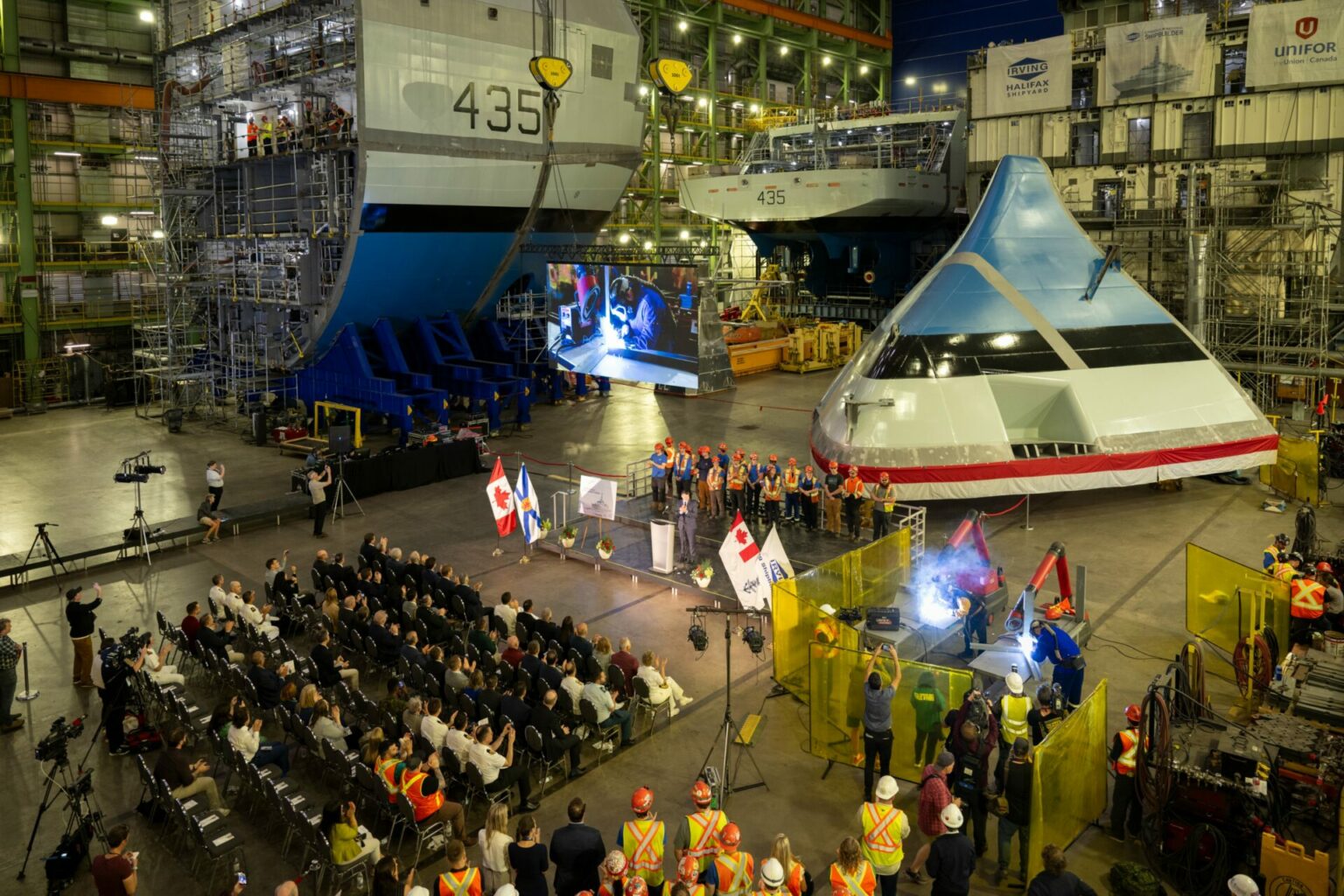Irving Shipbuilding begins construction of Canada’s new destroyer fleet ...