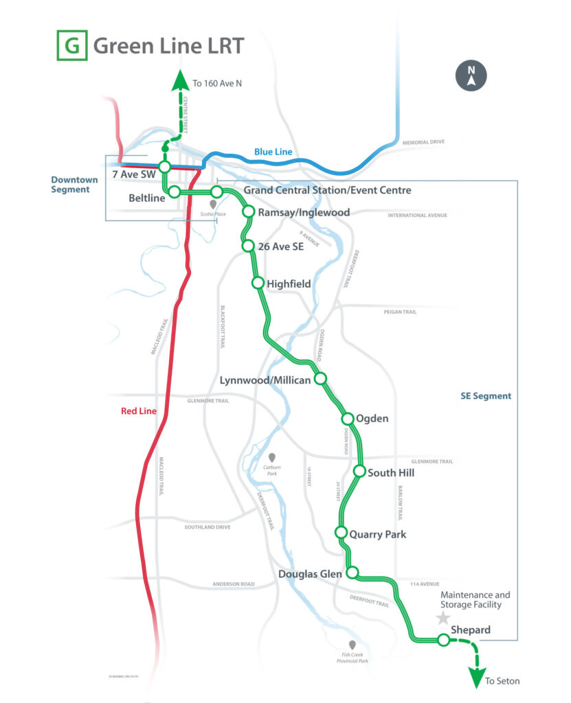 Calgary City Council votes yes on province’s Green Line LRT alignment ...