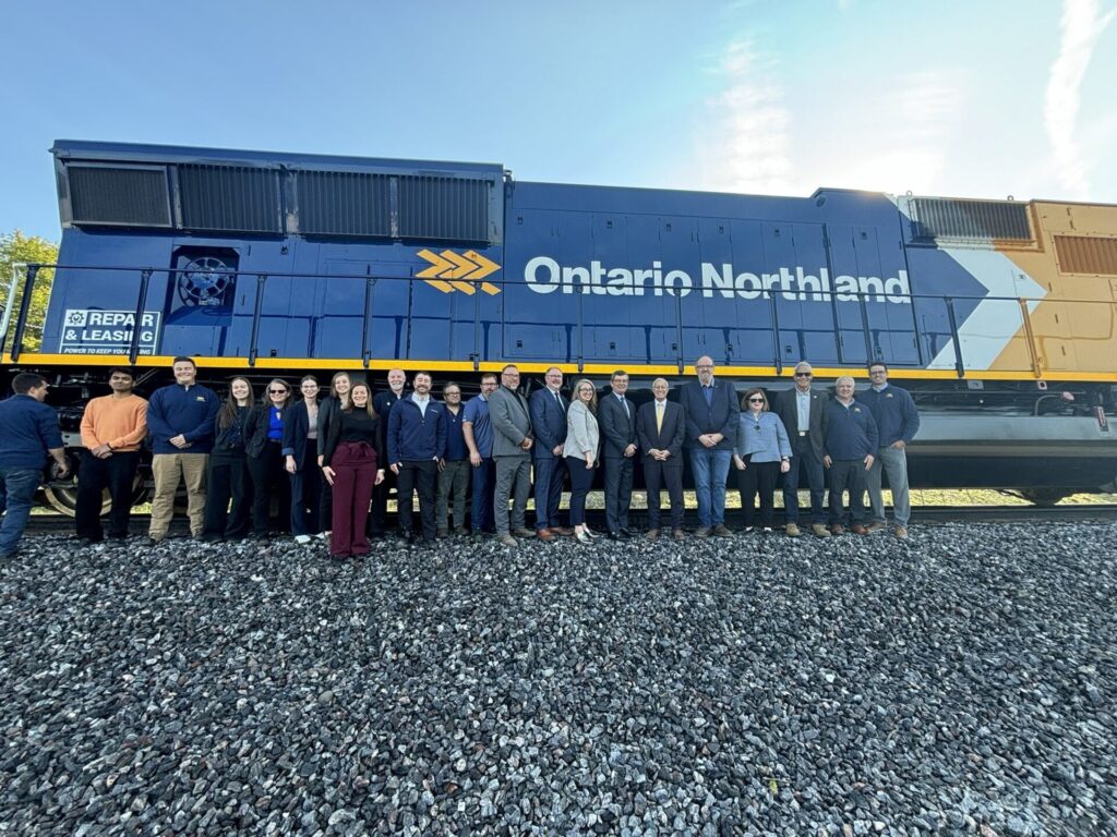 Construction of new track for Northlander passenger rail service ...