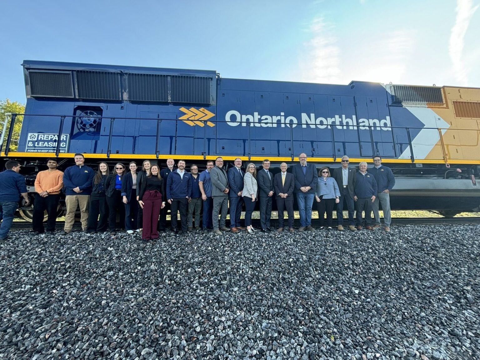 Construction of new track for Northlander passenger rail service ...